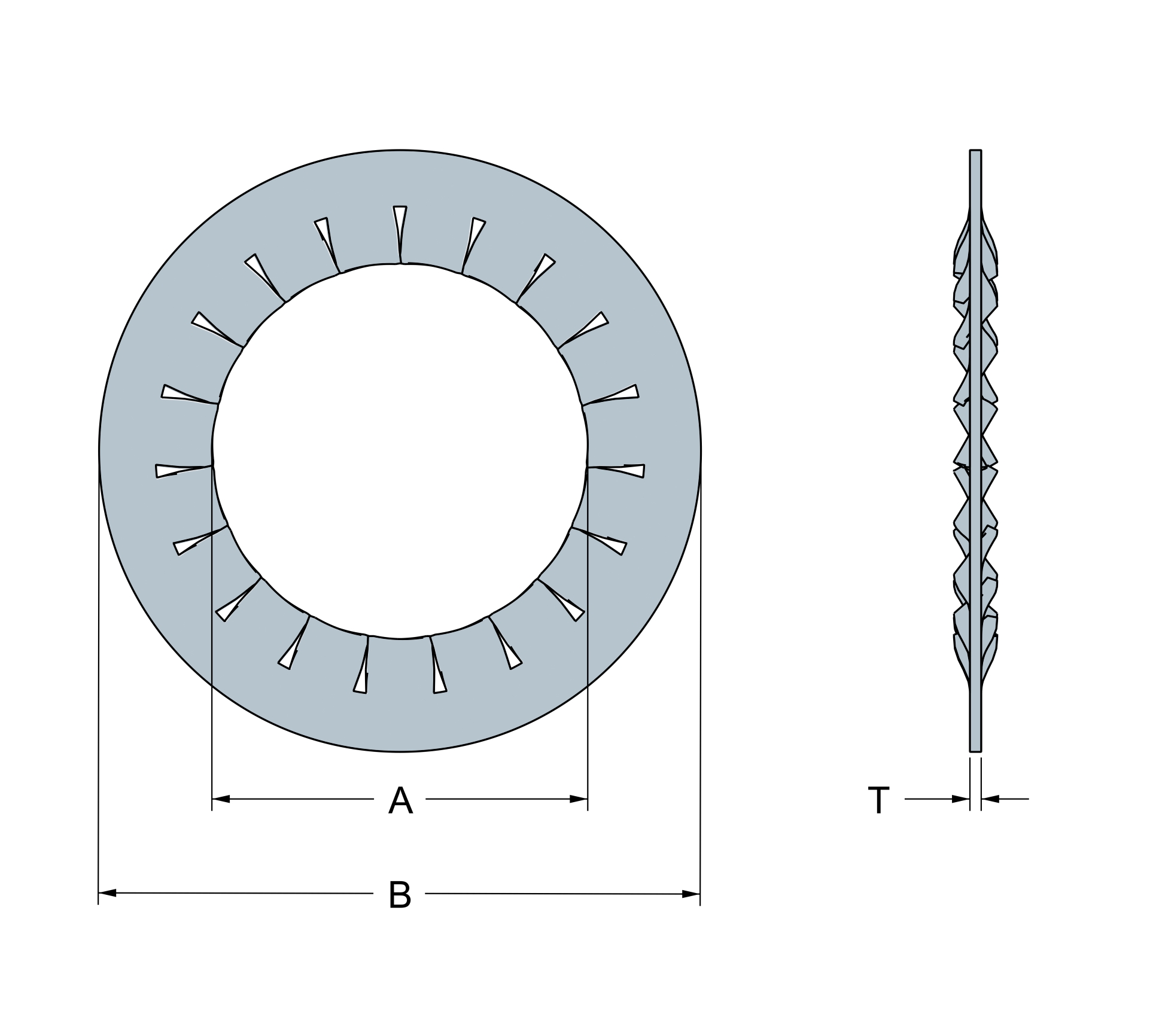 SERRATED WASHER - Cabex Electrical Components