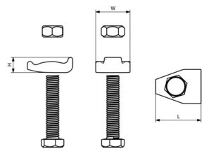 TOWER EARTH CLAMPS(SINGLE PLATE) - Cabex Electrical Components